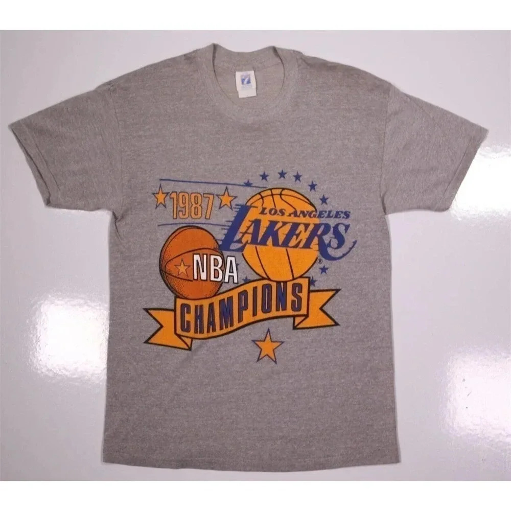 Vintage 1987 Logo7 Los Angeles Lakers Champions Singl… - Gem
